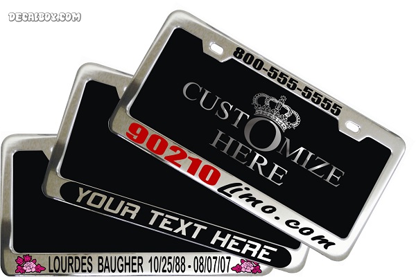 License License Plate Frame Templates | Decalboy