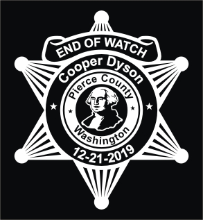 Fallen Police Badge Decal