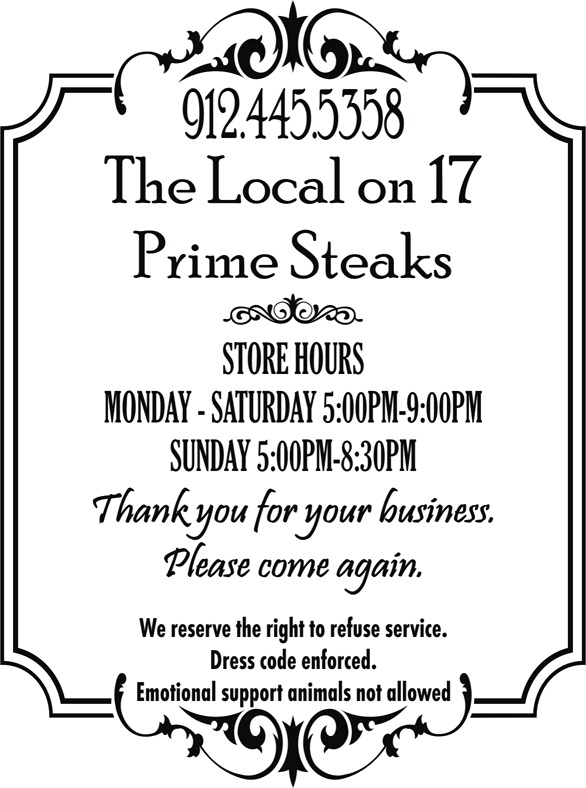 Business Hours Of Store Operation Decal