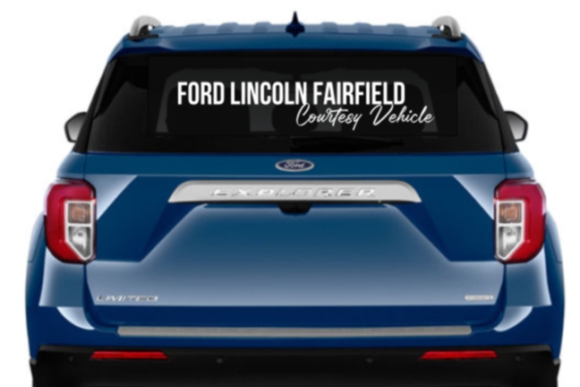 Courtesy Vehicle Decal